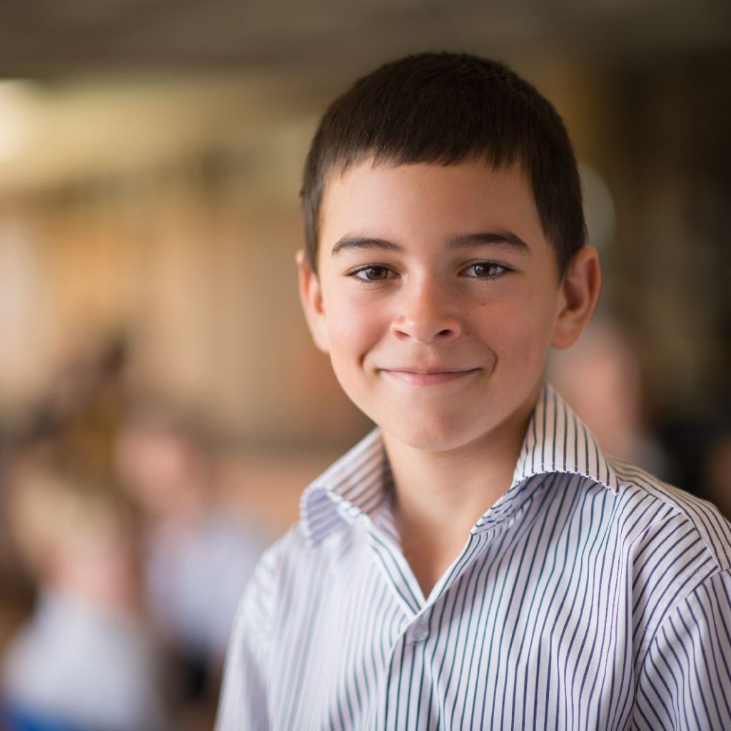 Portrait - cheeky looking boy - CCGS Christ Church Grammar School