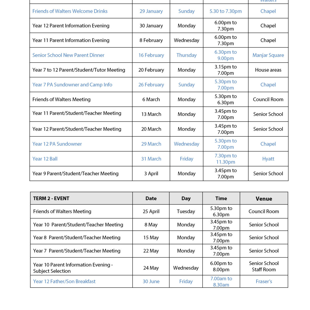 Residential Community - CCGS Christ Church Grammar School