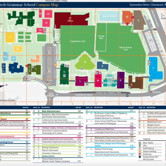 Contacts and Venues - CCGS Christ Church Grammar School
